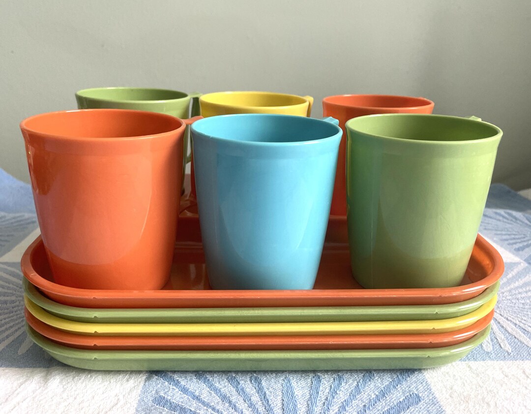 Colonial Plastics Vintage Plastic Picnic Set, Made in USA - Etsy