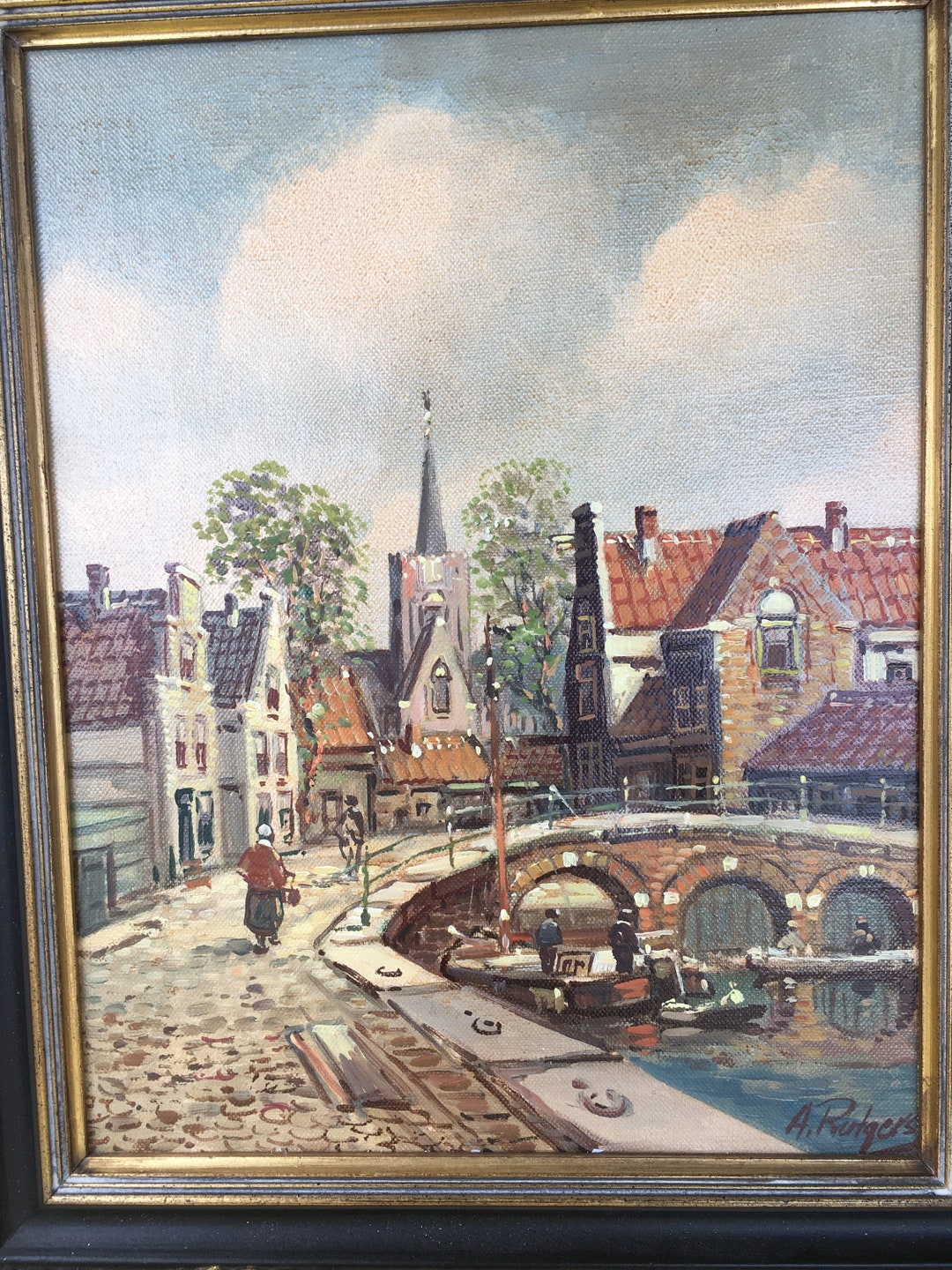 Painting, Original Oil Painting by Dutch Artist Anton Rutgers - Etsy
