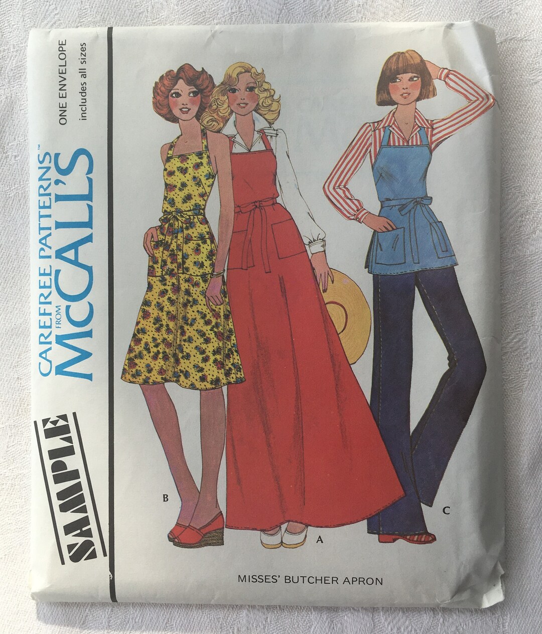 Mccall's Sewing Pattern, Mccall's Apron Pattern, Retro Pattern, Misses ...