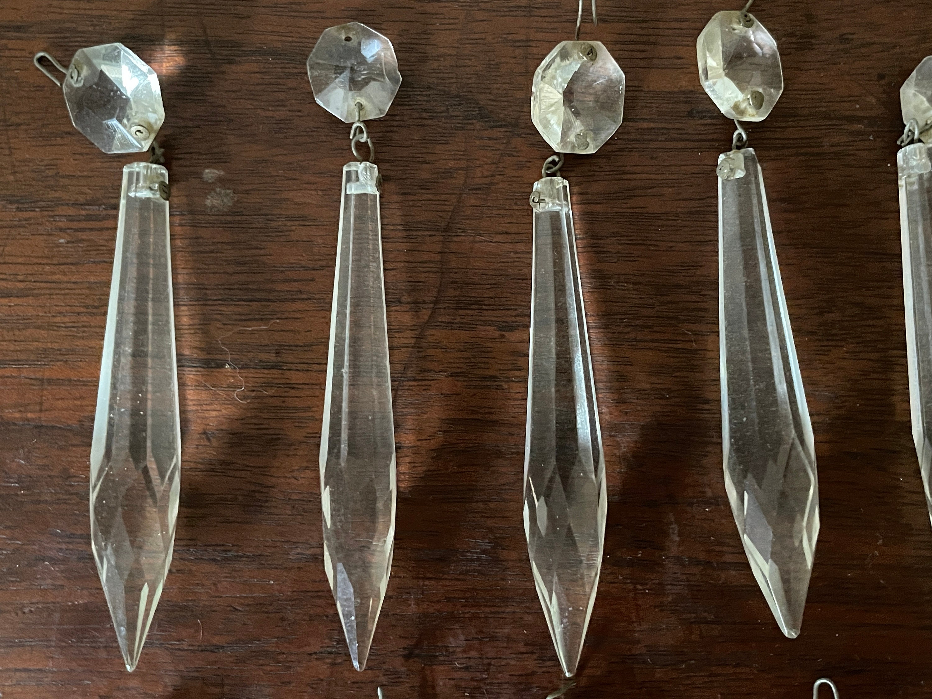 Crystal Prisms for Lamp or Chandelier, Set of 14. - Etsy