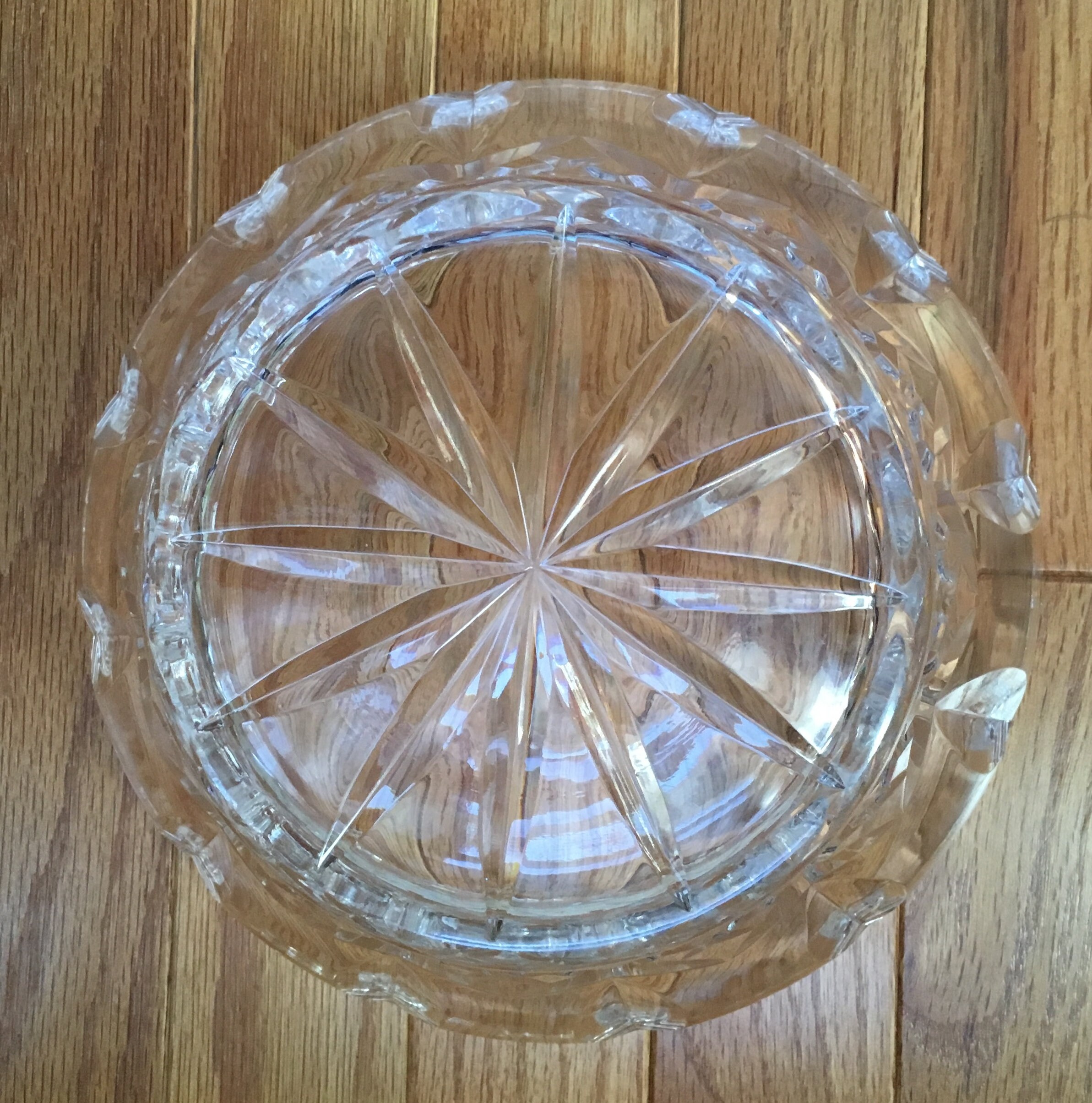 Bowl Beautiful Crystal Bowl With Cut Design 8 3/4 Inches in - Etsy