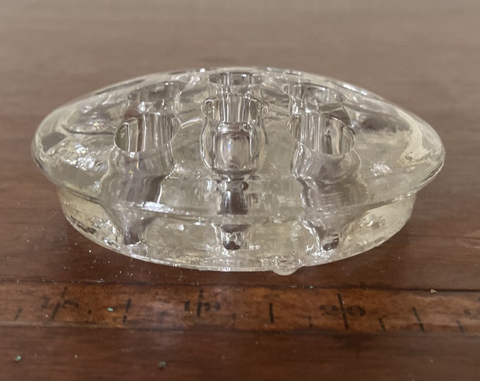 Vintage Clear Glass Flower Frog, Flower Holder - Etsy
