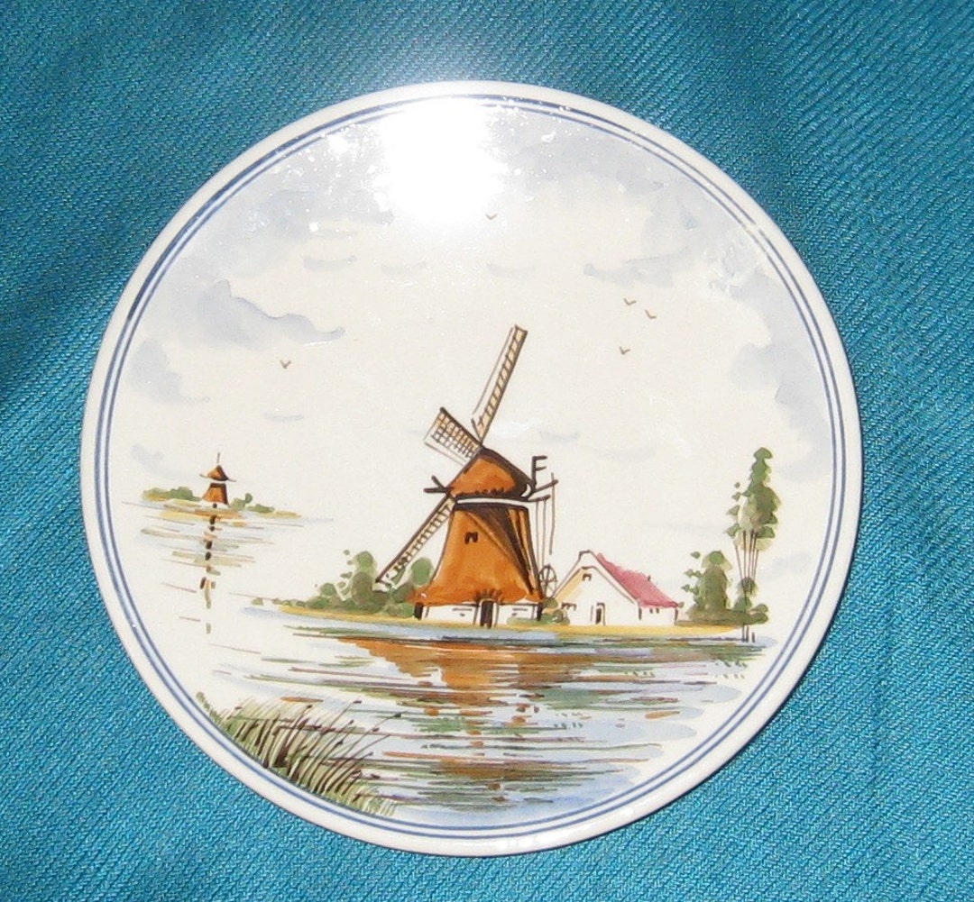 Dutch Plate, Lovely Delft Ceramic Plate Wall Hanging - Etsy