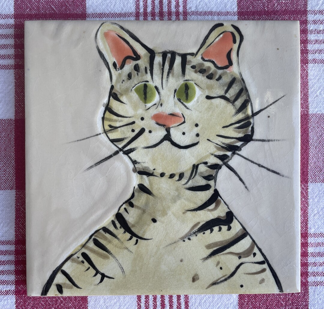 Hand Painted Ceramic Trivets - Etsy