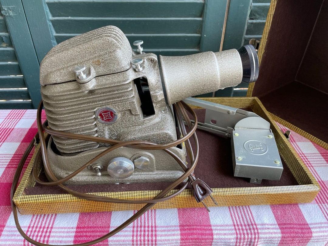 Slide Projector - Vintage Manumatic Slide Projector With Case, Circa ...