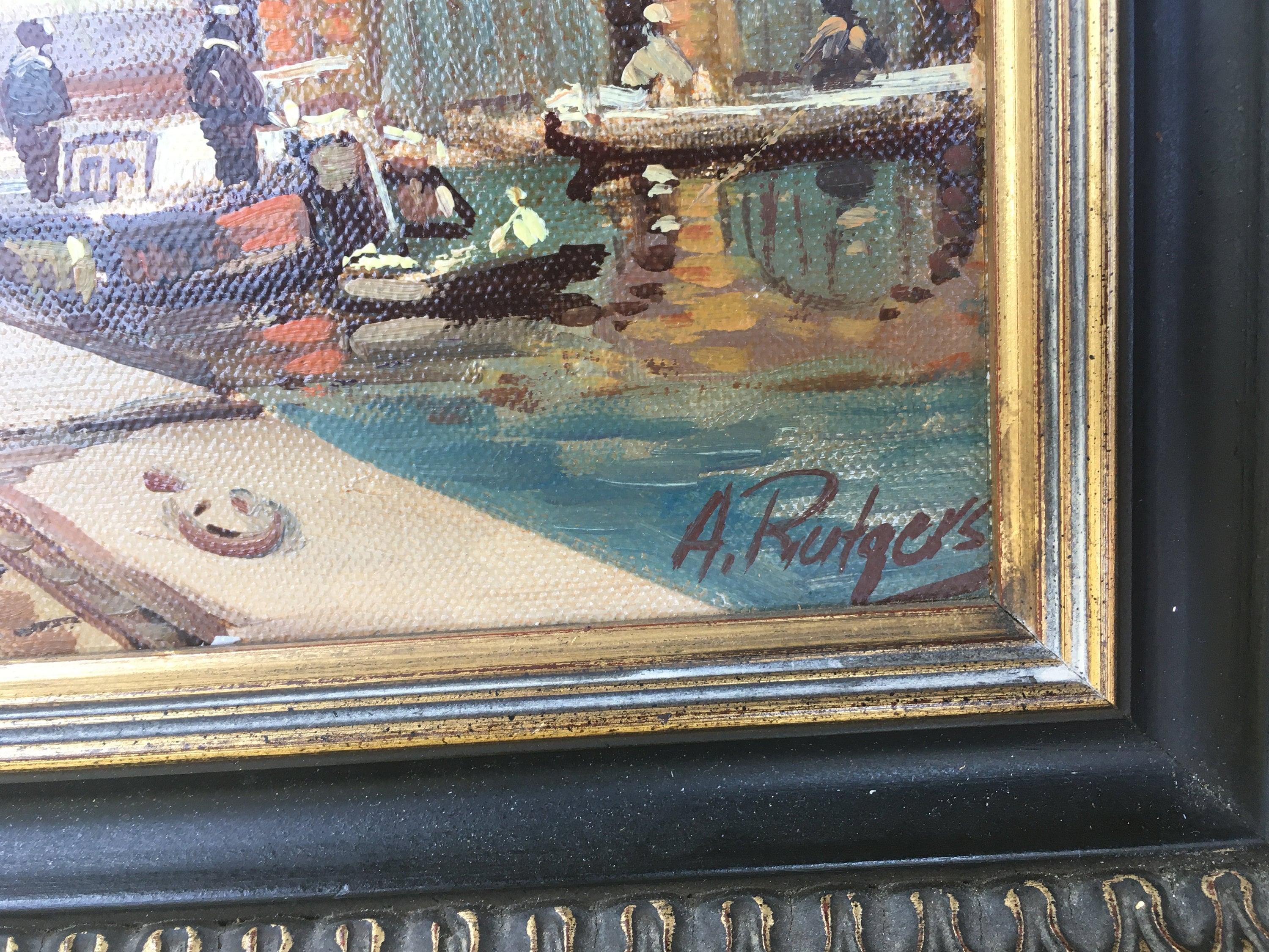 Painting Original Oil Painting by Dutch Artist Anton Rutgers - Etsy