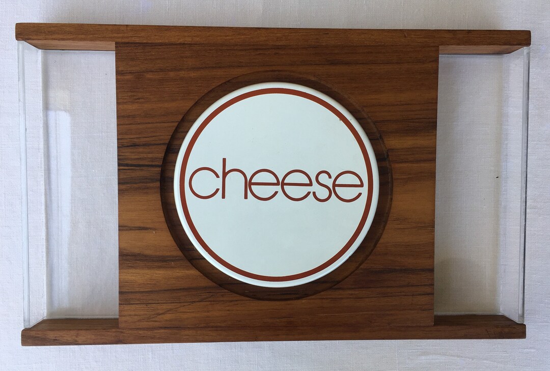 Mid Century Cheese Board, 1970s Cheese and Cracker Tray, Charcuterie ...