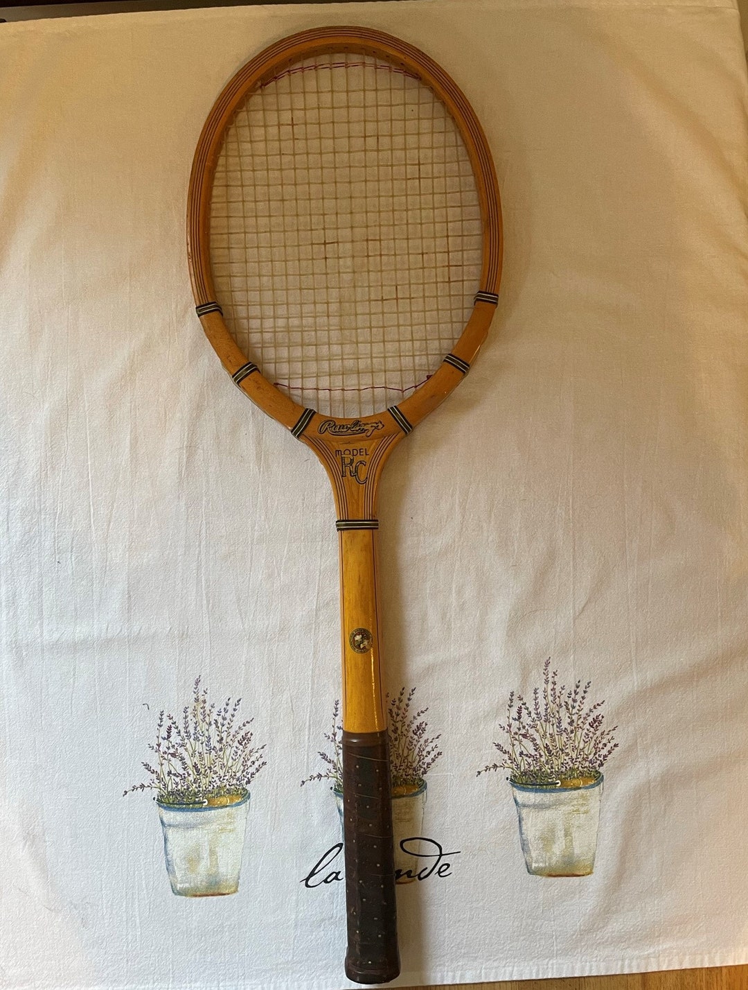 Tennis Rawlings Model RC Wooden Tennis Racket With Wooden - Etsy