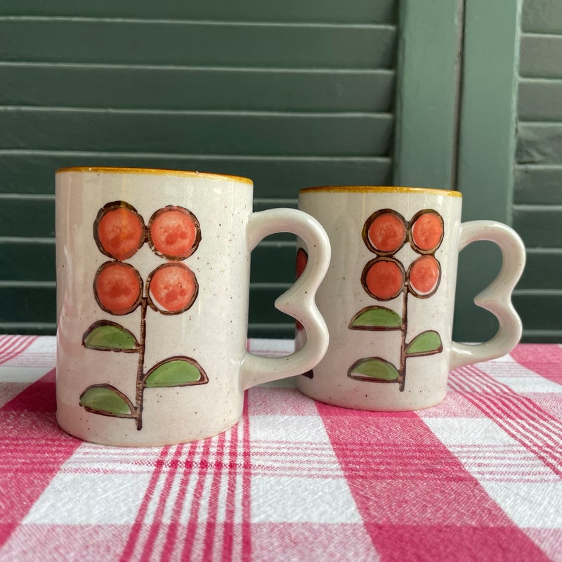 Mid Century Mug - Etsy