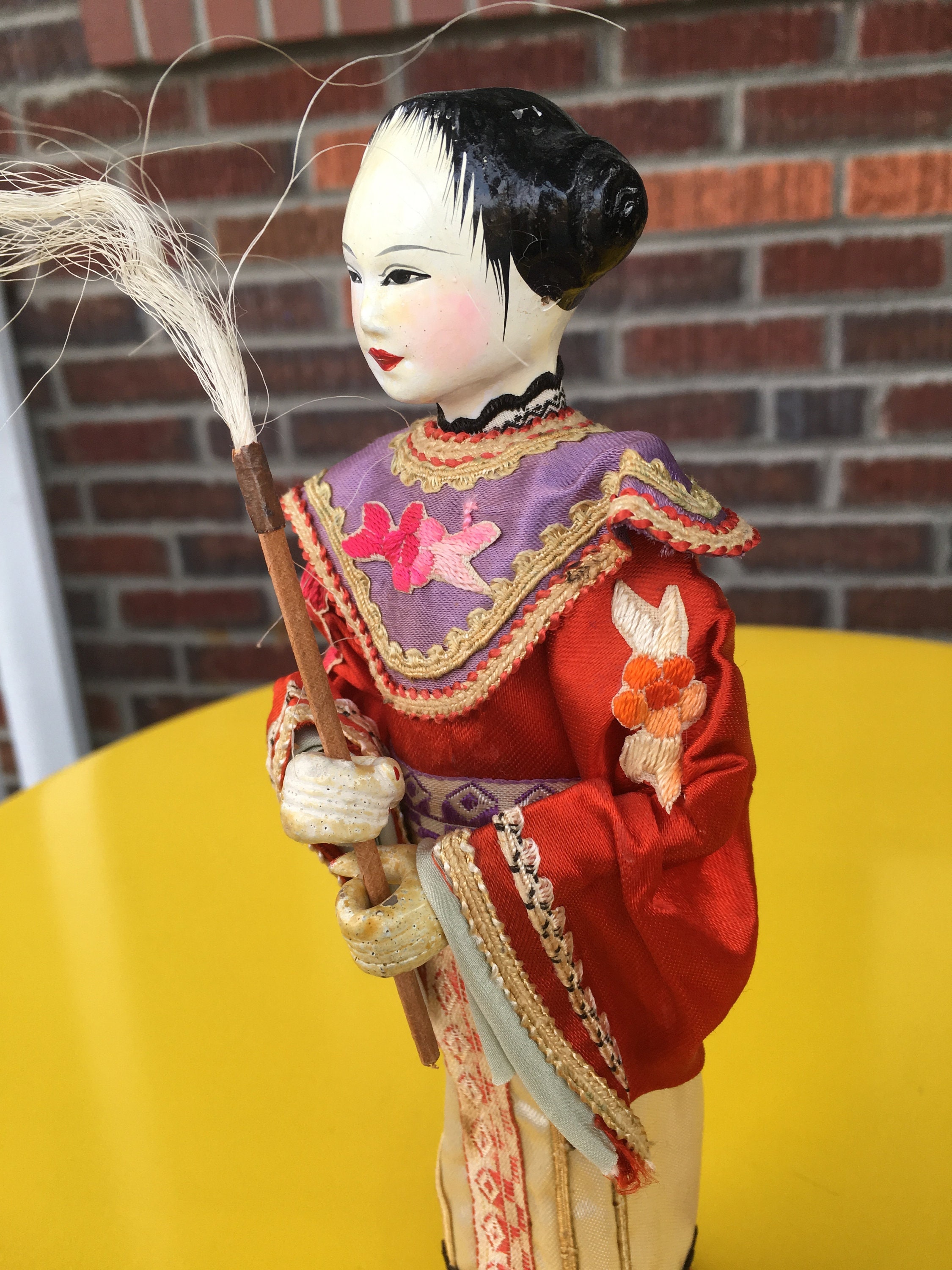 Oriental Figure Unusual Figure of a Chinese Girl Mounted on a - Etsy