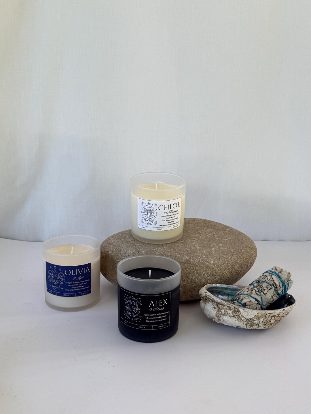 Zodiac Candles - Custom Birth Month , Zodiac Sign Candle Astrology Gift ...