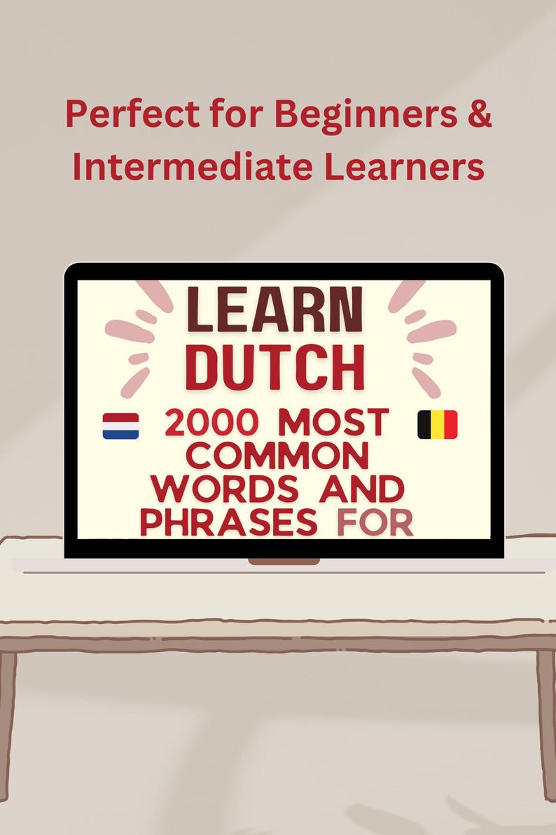 Learn Dutch 2000 Common Words & Phrases for Beginners and Intermediate ...