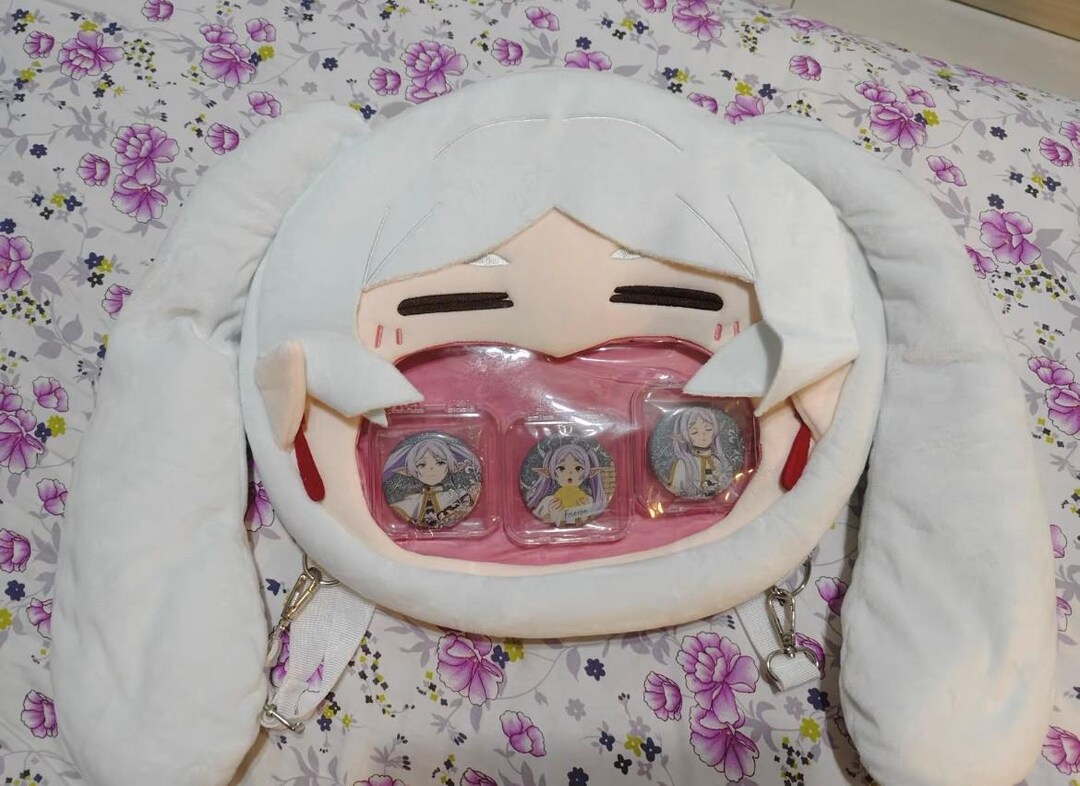 Frieren Ita Bag, Sousou No Frieren Plush Backpack, Cute Anime Merch ...