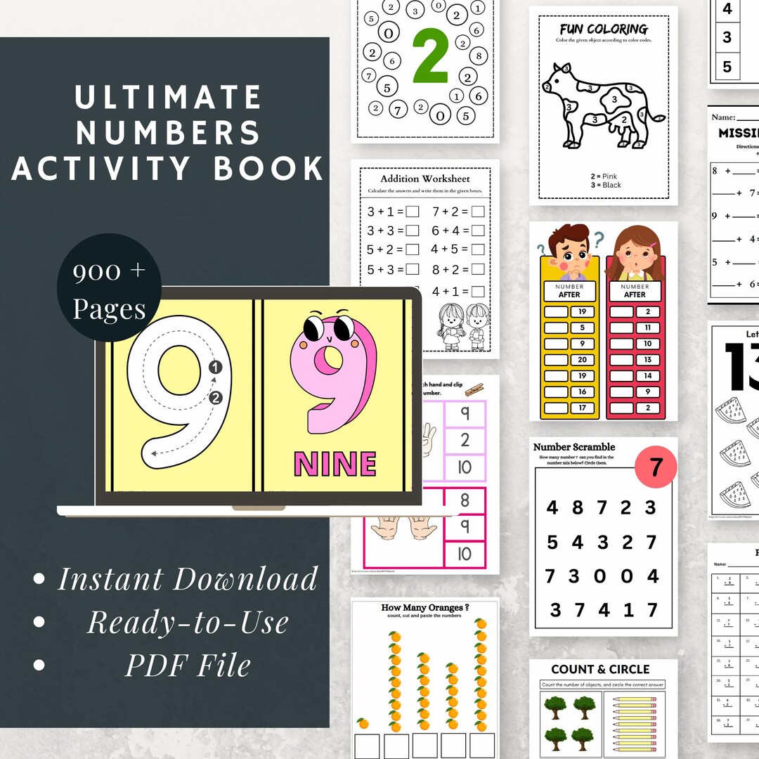 900+ Ultimate Numbers Worksheets for Kids, Addition and Subtraction ...