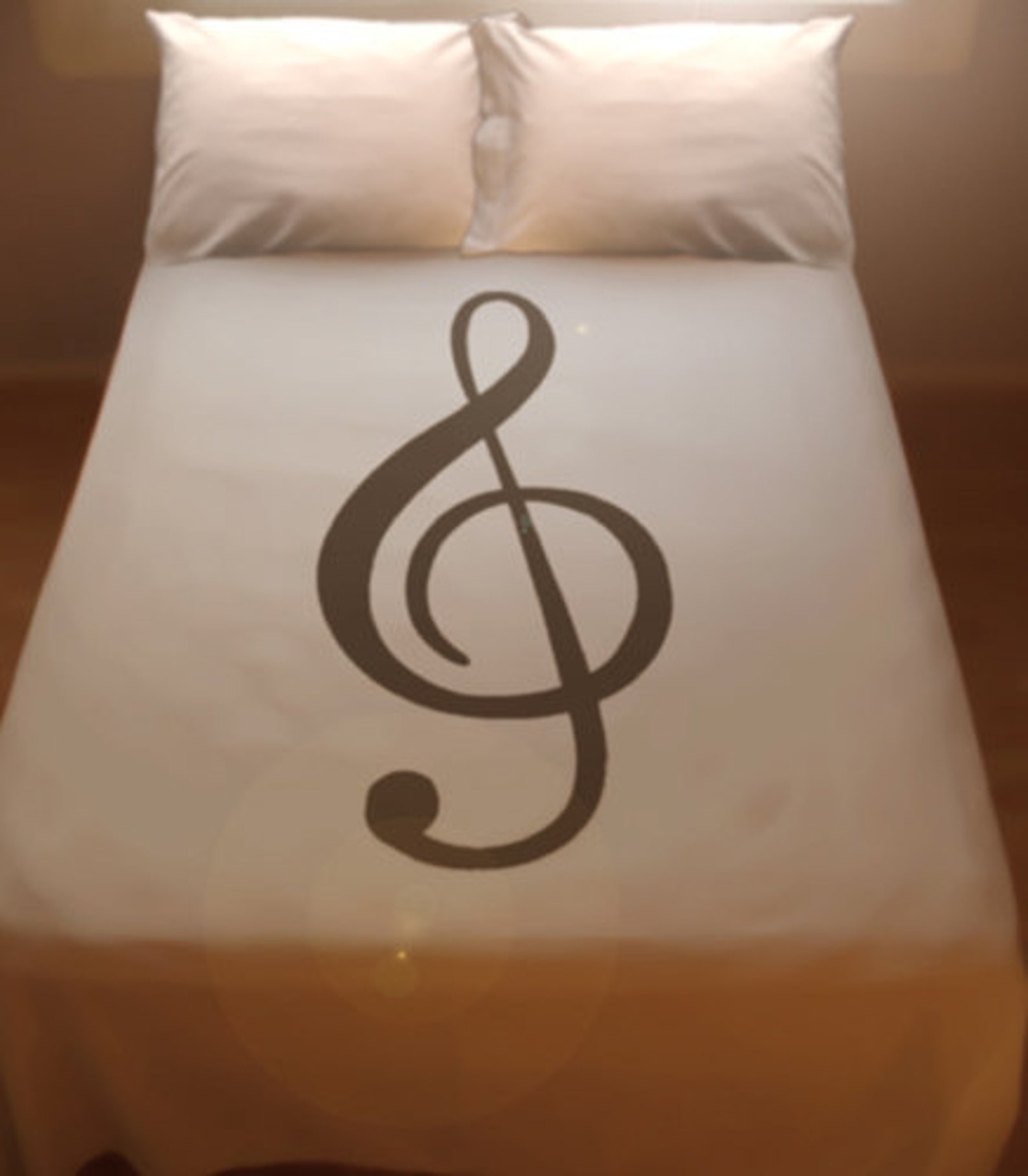 Sheet Music Bedding, Treble Clef Note Duvet Cover Queen, King Twin Size ...