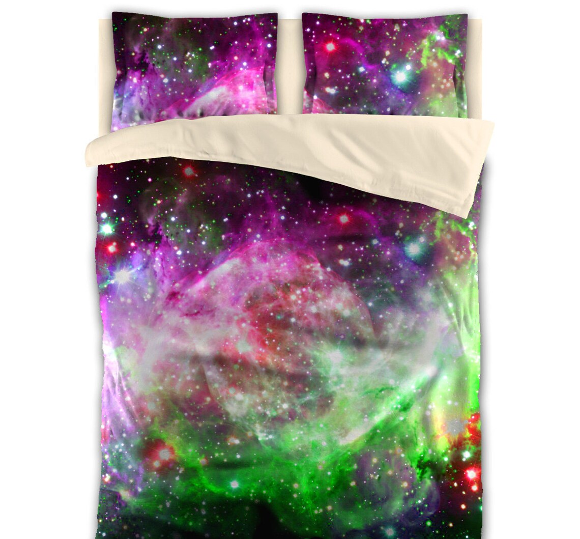 Galaxy Comforter Bedding Galaxy Duvet Cover Galaxy Decor | Etsy