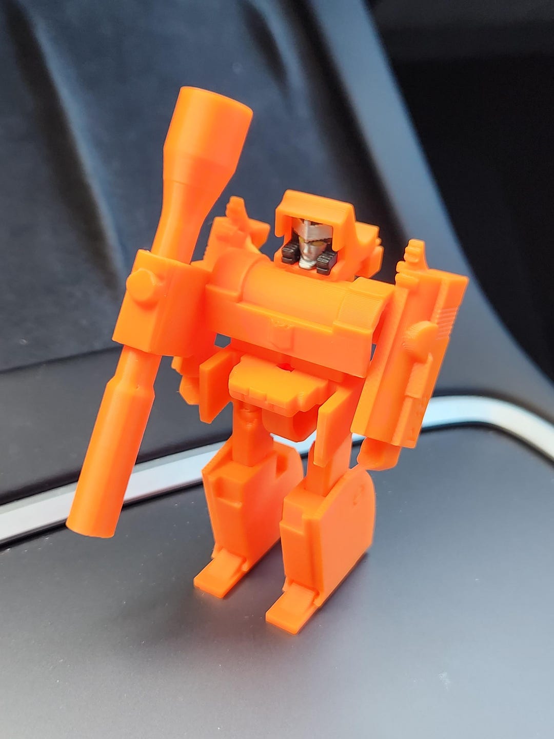 3D Printed Mini Megatron Toy (orange) - 3.5 Inches - Fully Transforms ...