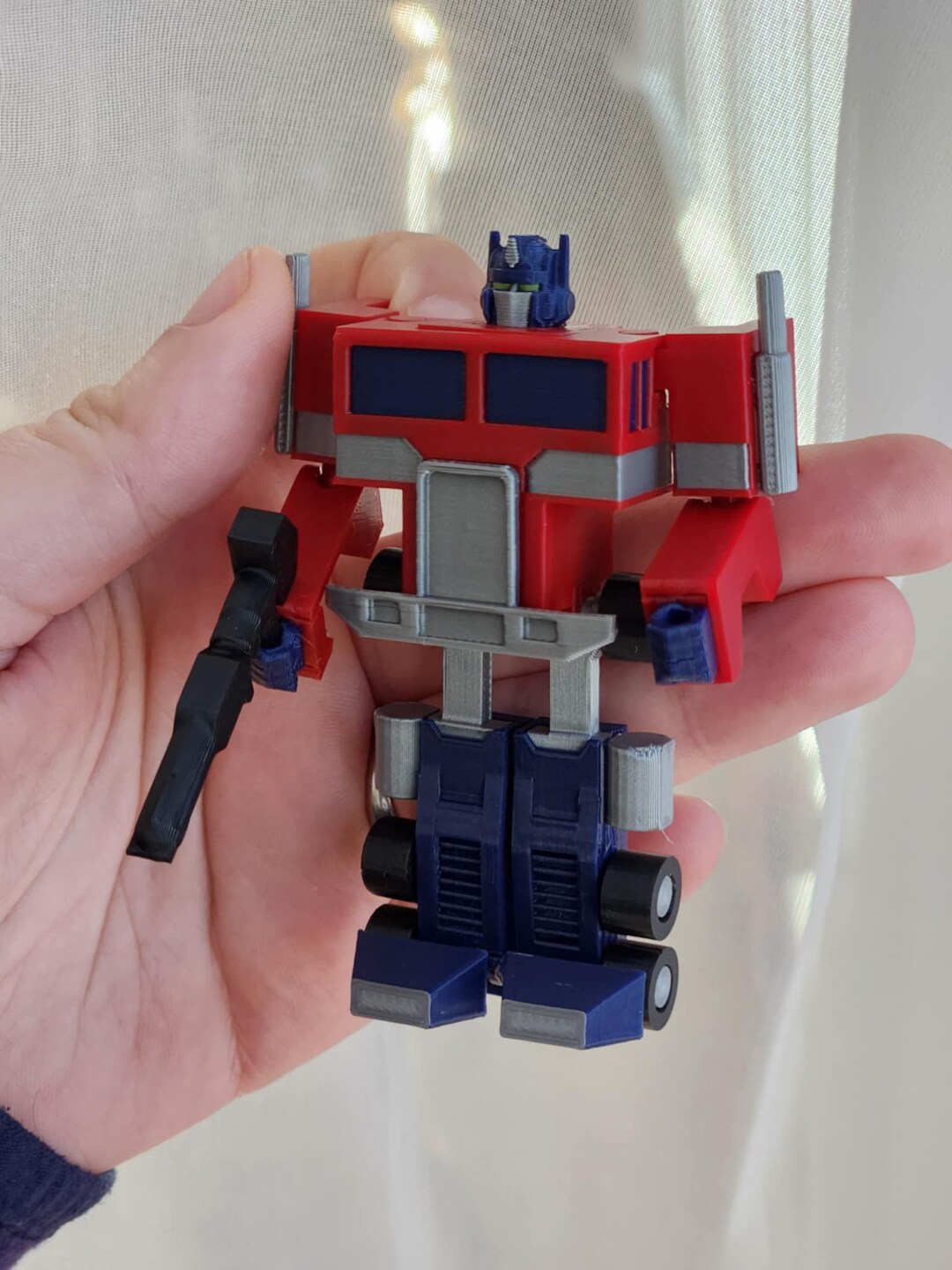 3D Printed Mini Optimus Prime Toy (full Color) - 3.5 Inches - Fully ...