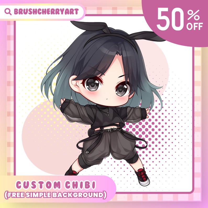 Custom Chibi Art | Anime Character Illustration - Etsy