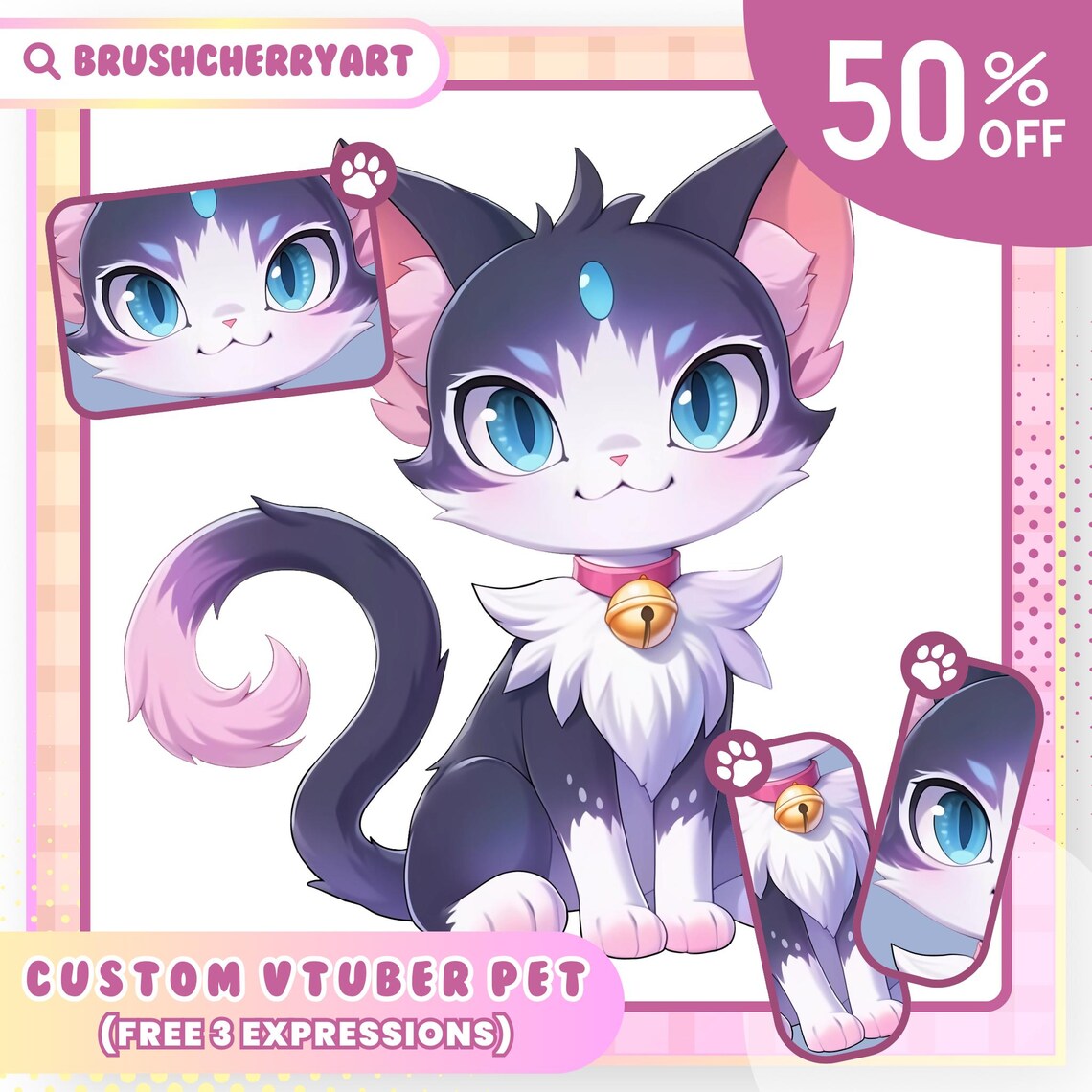 Custom Pet Vtuber Model: Live2d Mascot, Reactive for Streaming - Etsy