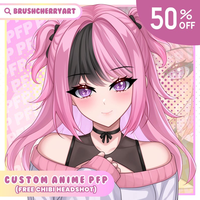 Custom Anime PFP | Personalized Profile Picture - Etsy