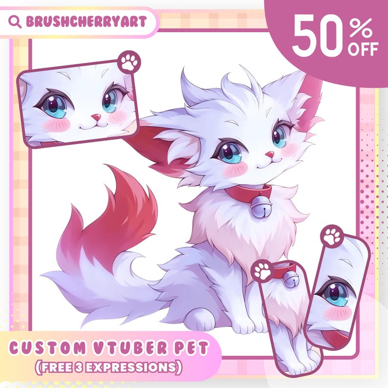 CUSTOM Pet Vtuber Model | Animal Vtuber Pet | Mascot | Vtuber | Live2d ...
