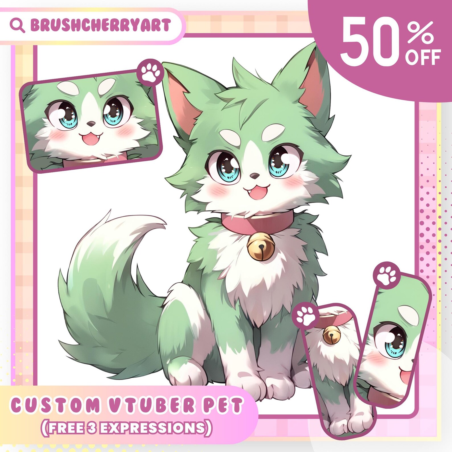 Custom Pet Vtuber Model: Live2d Mascot, Reactive for Streaming - Etsy