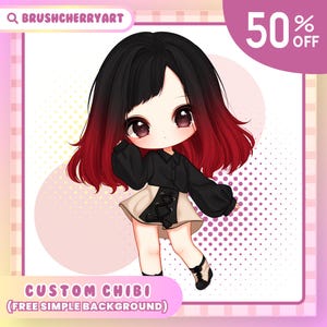 Custom Chibi Illustration | Anime, Discord PFP (PNG) - Etsy