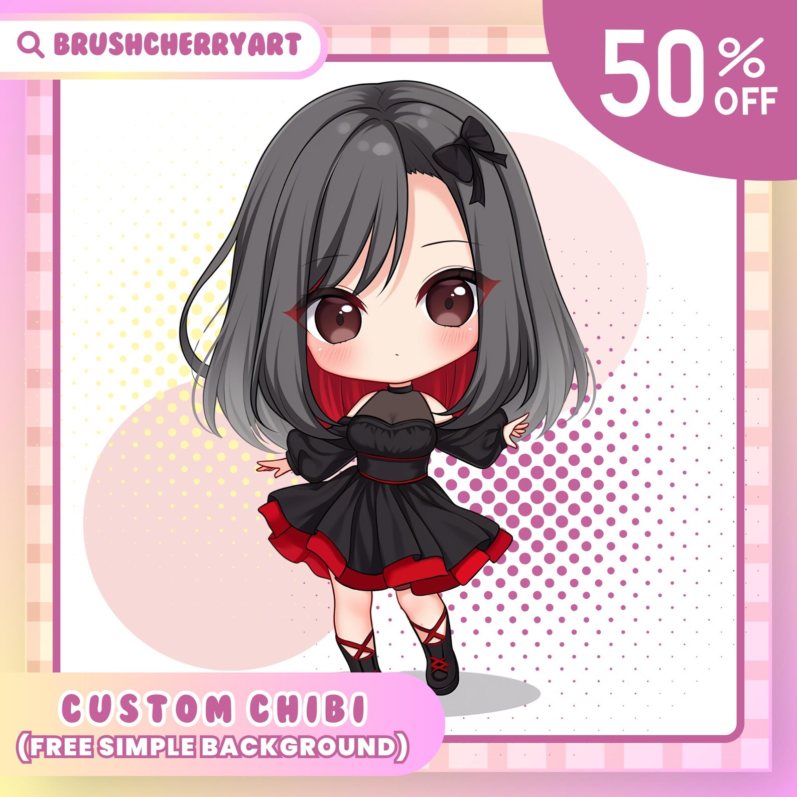 Custom Chibi Illustration | Anime, Discord PFP (PNG) - Etsy