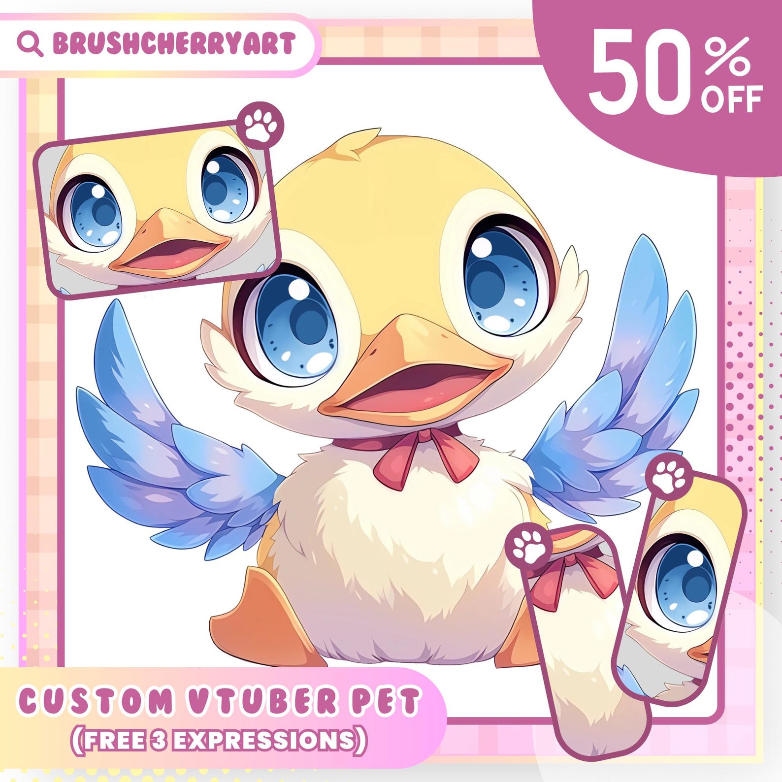 CUSTOM Pet Vtuber Model | Animal Vtuber Pet | Mascot | Vtuber | Live2d ...