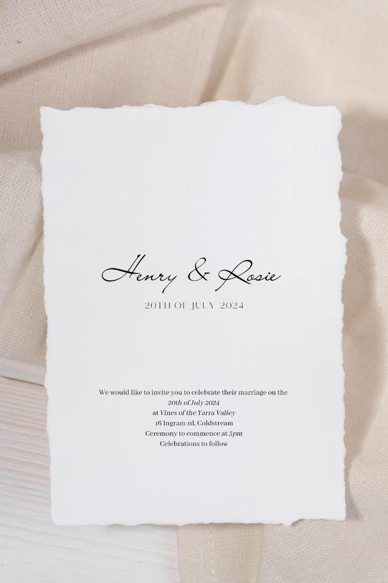Henry and Rosie Editable Wedding and Engagement Invitation Template - Etsy