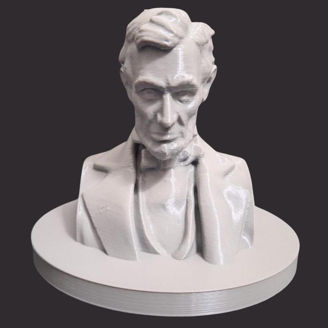Abraham Lincoln Bust, 3D Printed Abraham Lincoln Statue, American ...
