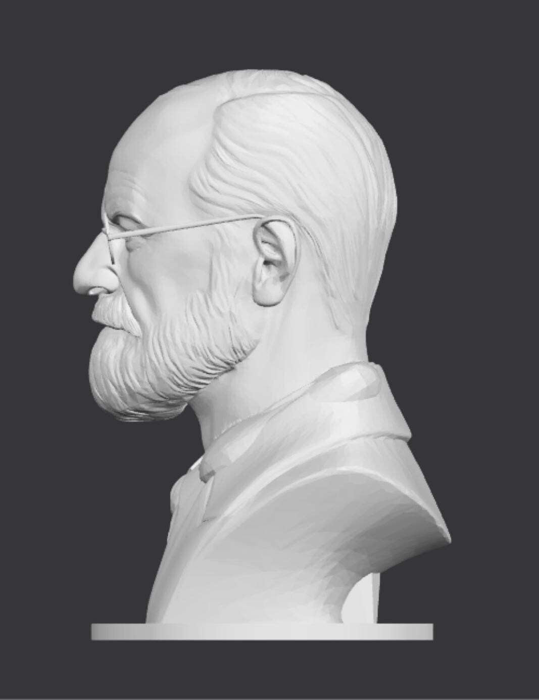 Sigmund Freud Bust, 3D Printed Sigmund Freud Statue, Sigmund Freud ...
