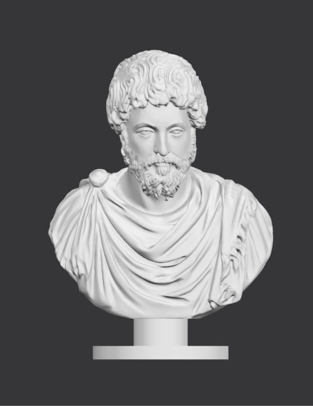 Marcus Aurelius Bust, 3D Printed Marcus Aurelius Statue, Marcus ...
