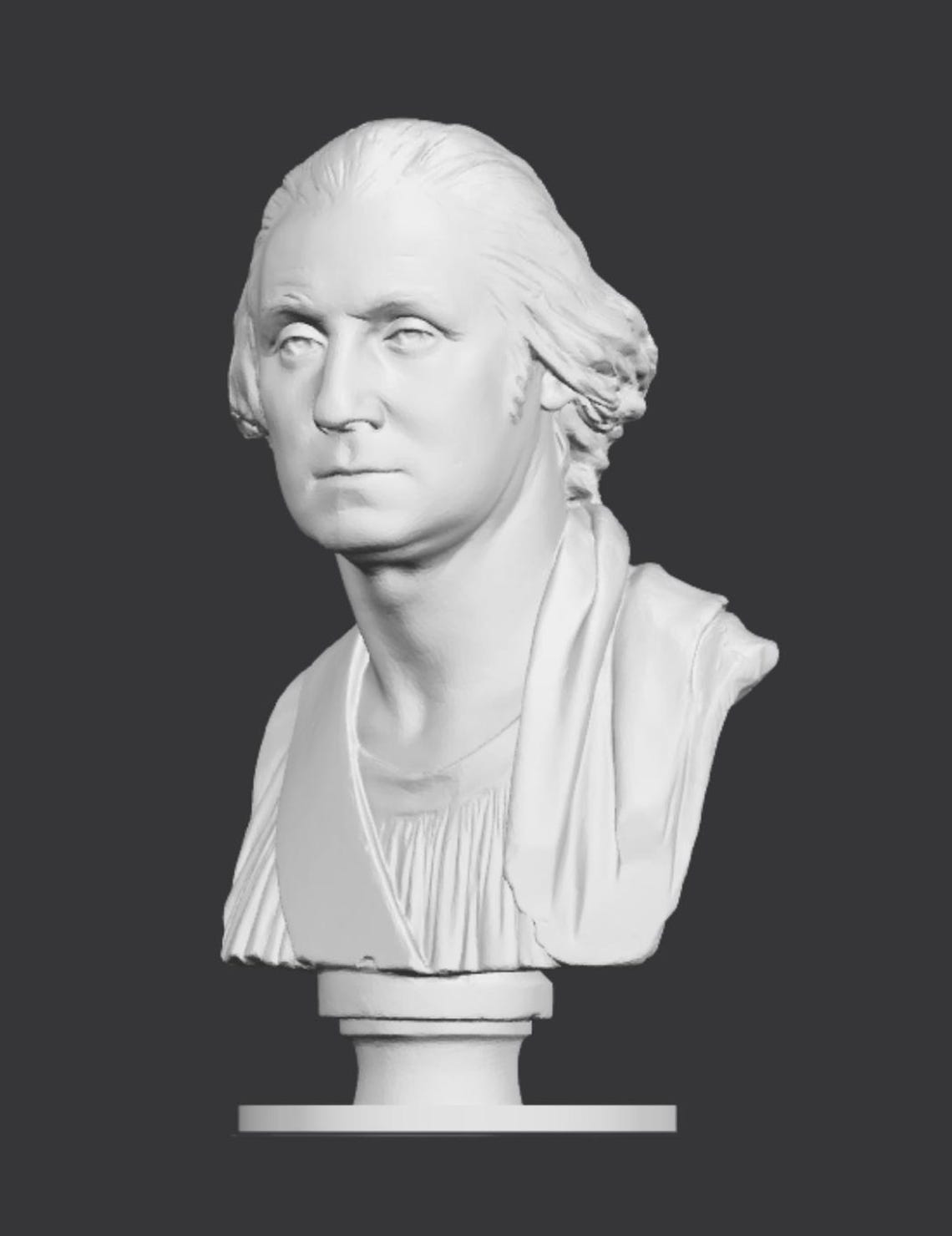 George Washington Bust, 3D Printed George Washington, 3D Printed ...