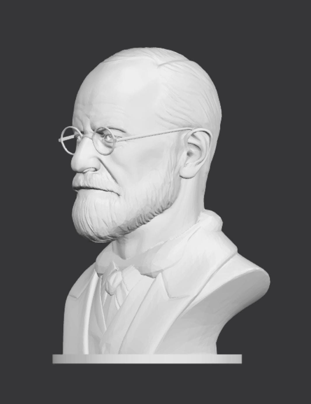 Sigmund Freud Bust, 3D Printed Sigmund Freud Statue, Sigmund Freud ...
