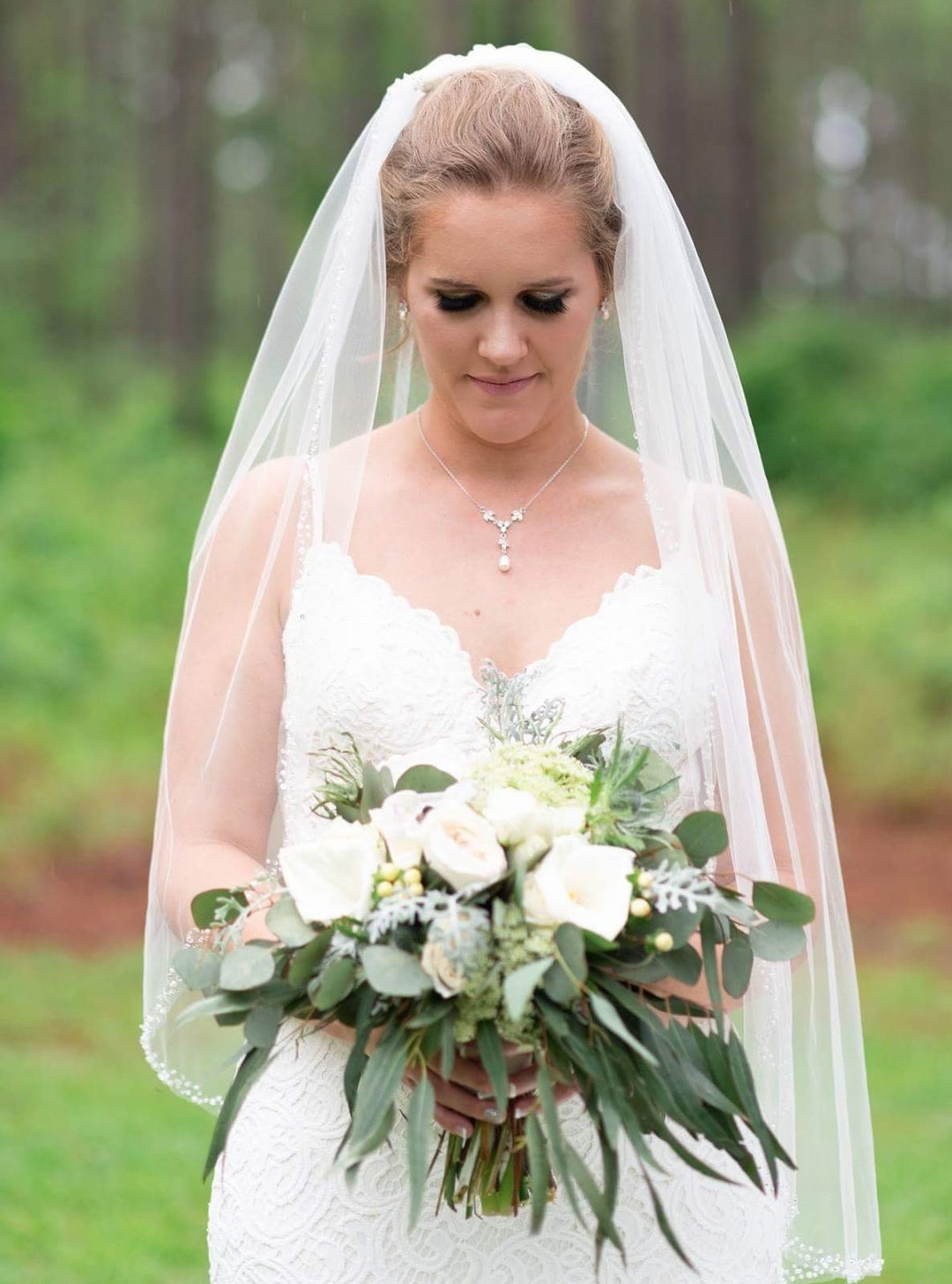 Rose Gold Bridal Backdrop Necklace Crystal Back Necklace Pearl Drop