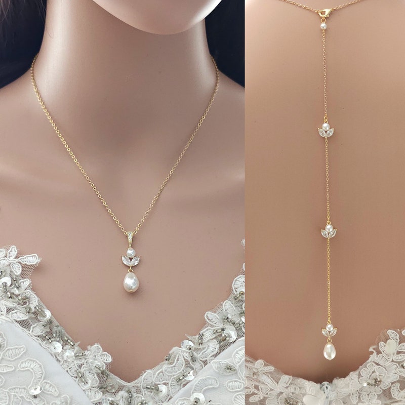 Back Drop Necklace - Etsy