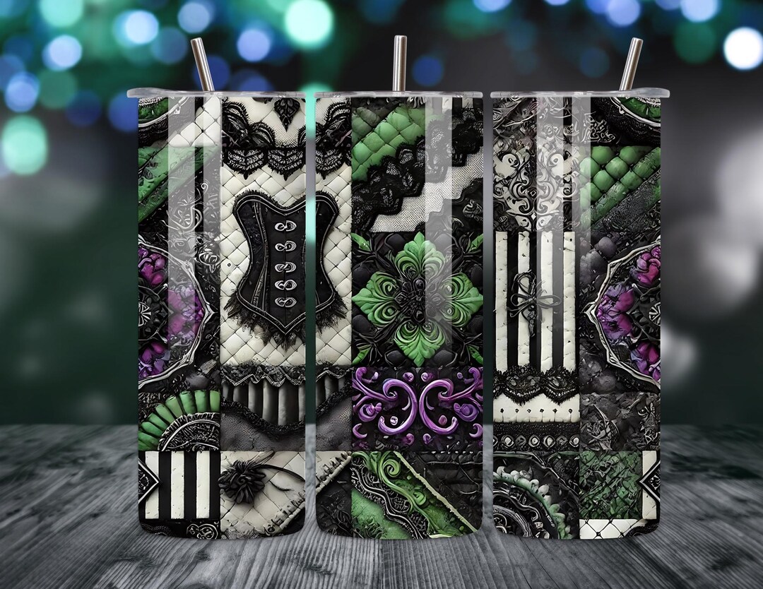 Gothic Tumbler Wrap PNG Goth Tumbler Wrap Tumbler Dark Feminine ...