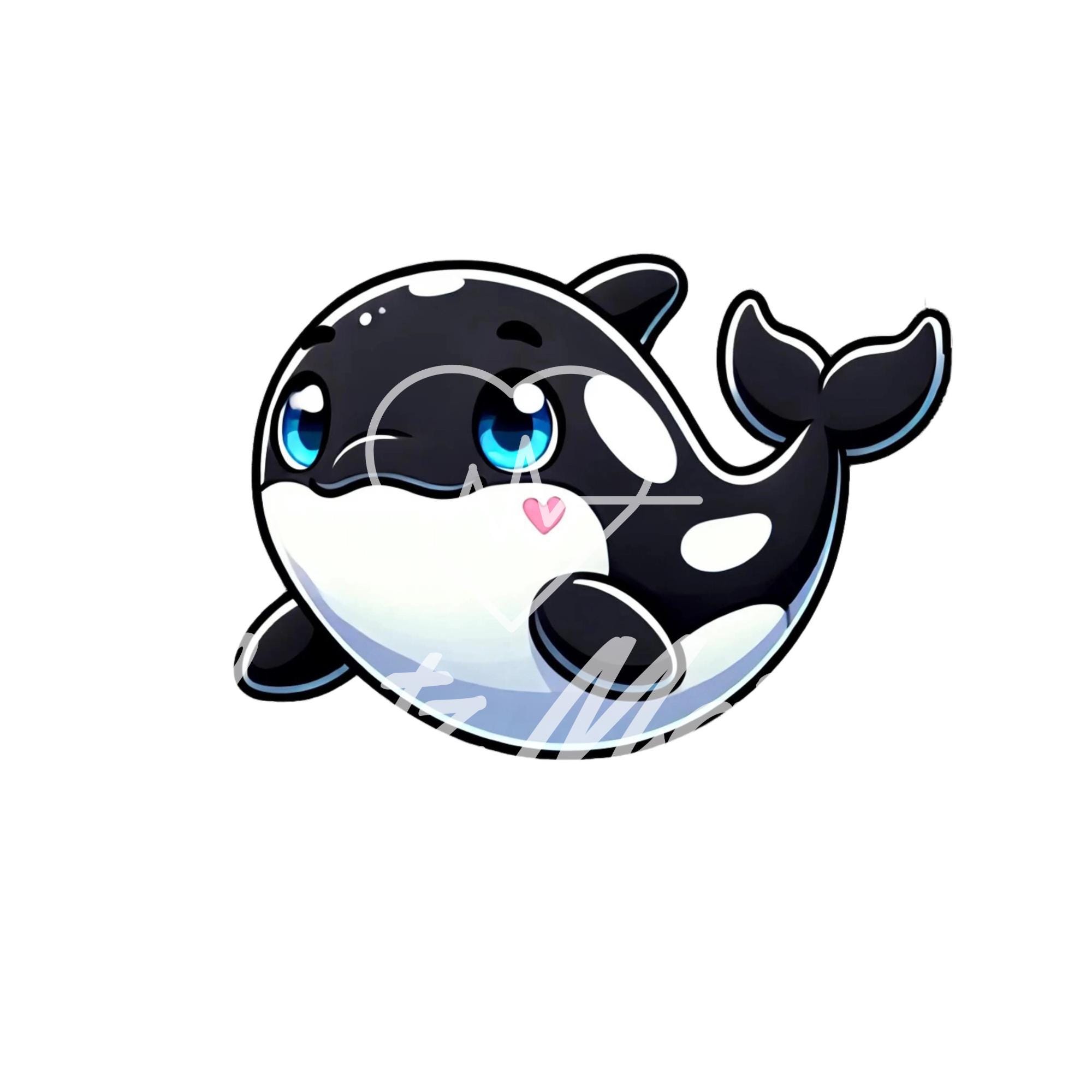 Cute Cartoon Killer Whale