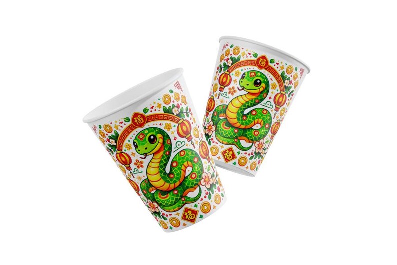 Year of the Snake PNG Cute Chinese New Year 2025 Transparent Background ...