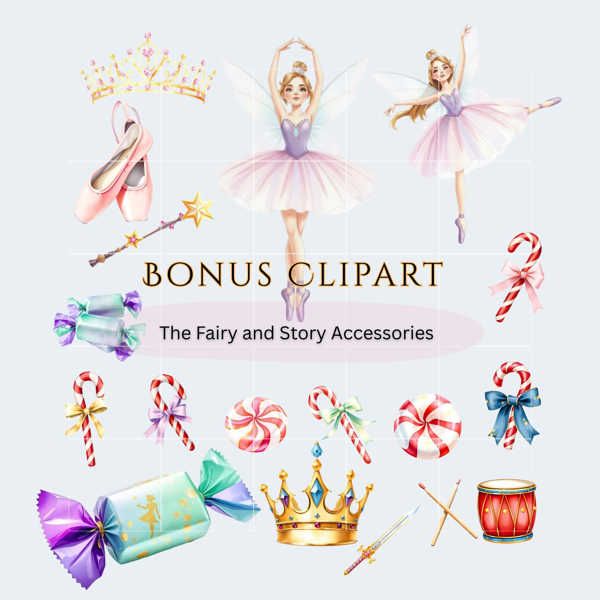 Watercolor Nutcracker Clipart Bundle, Colorful Pastel Christmas PNG Set ...