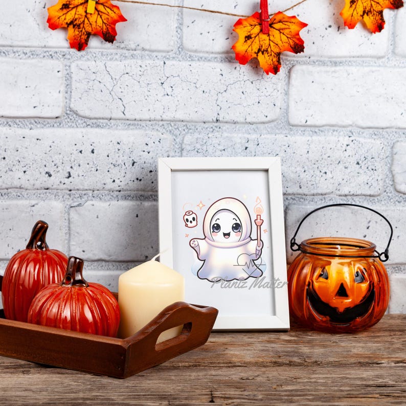 5x Cute Ghost Clipart Kawaii Ghost Clipart Cute Ghost PNG Halloween ...