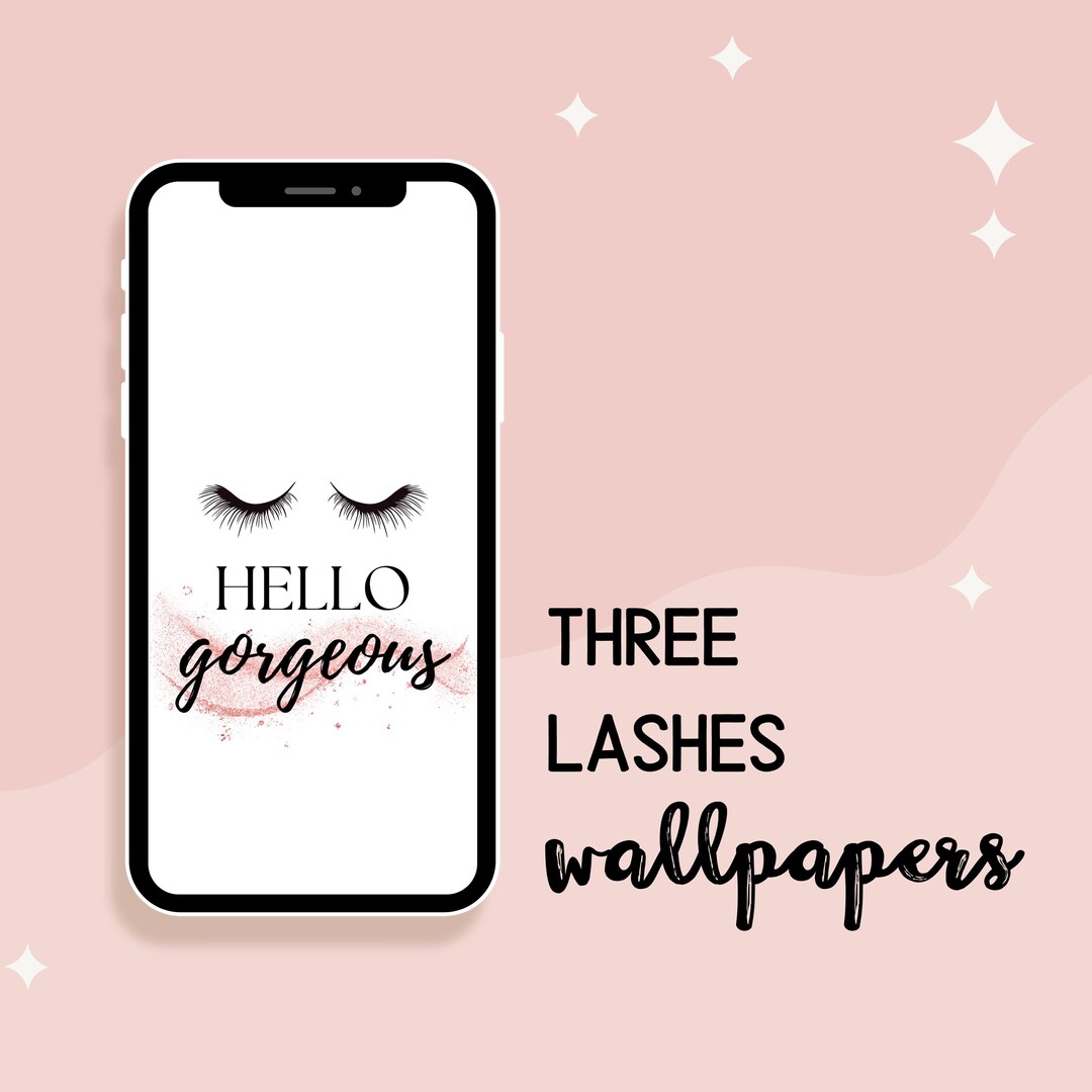 Cute Lashes Phone Wallpapers | Trendy Phone Backgrounds for Girls ...
