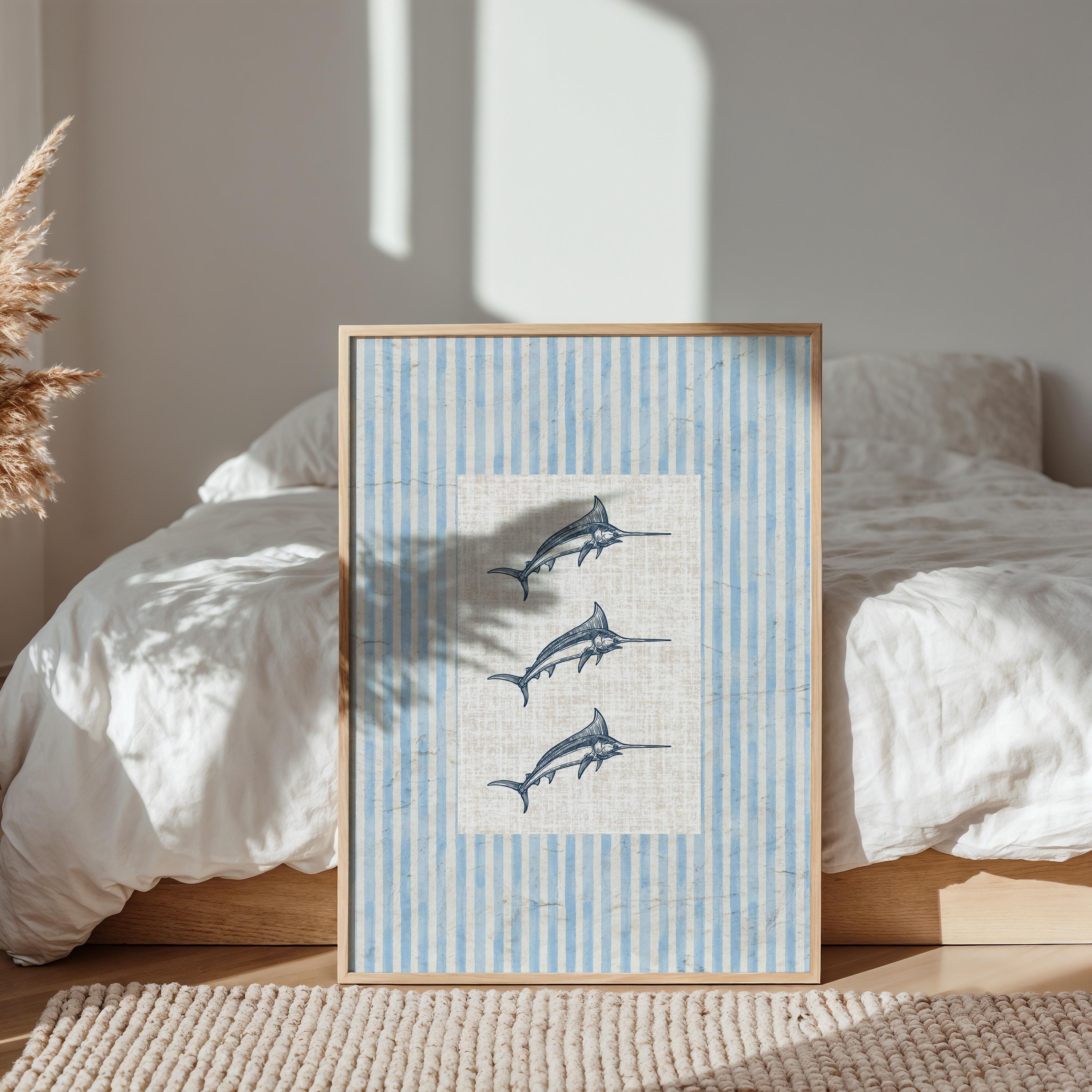 Billfish Marlin Sailfish Art Print: Sportfishing Decor (digital ...