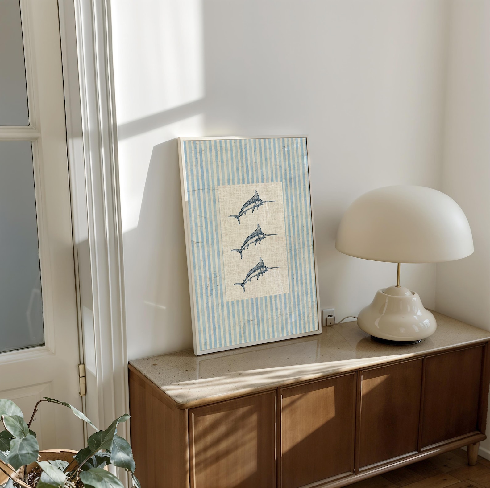 Billfish Marlin Sailfish Art Print: Sportfishing Decor (digital ...