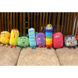 Cartoon Number Plushes, Educational Doll Toys, Math Plush, 1-10numbers ...