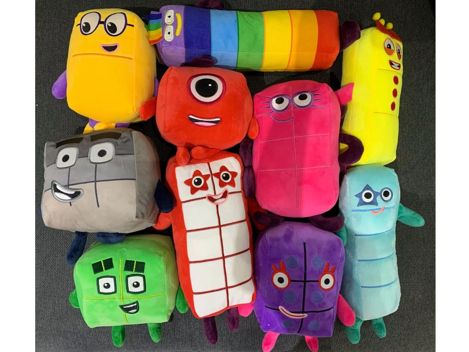 Cartoon Number Plushes, Educational Doll Toys, Math Plush, 1-10numbers ...