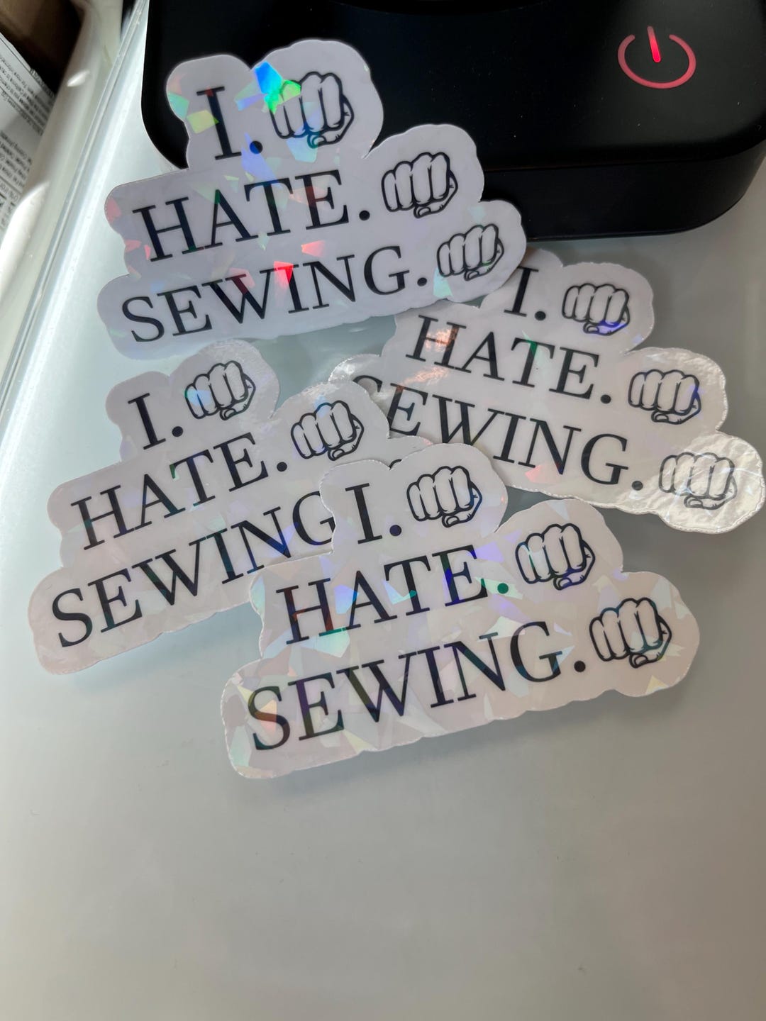 I Hate Sewing | Fourth Wing | Onyx Storm Sticker | Ridoc Gamlyn - Etsy