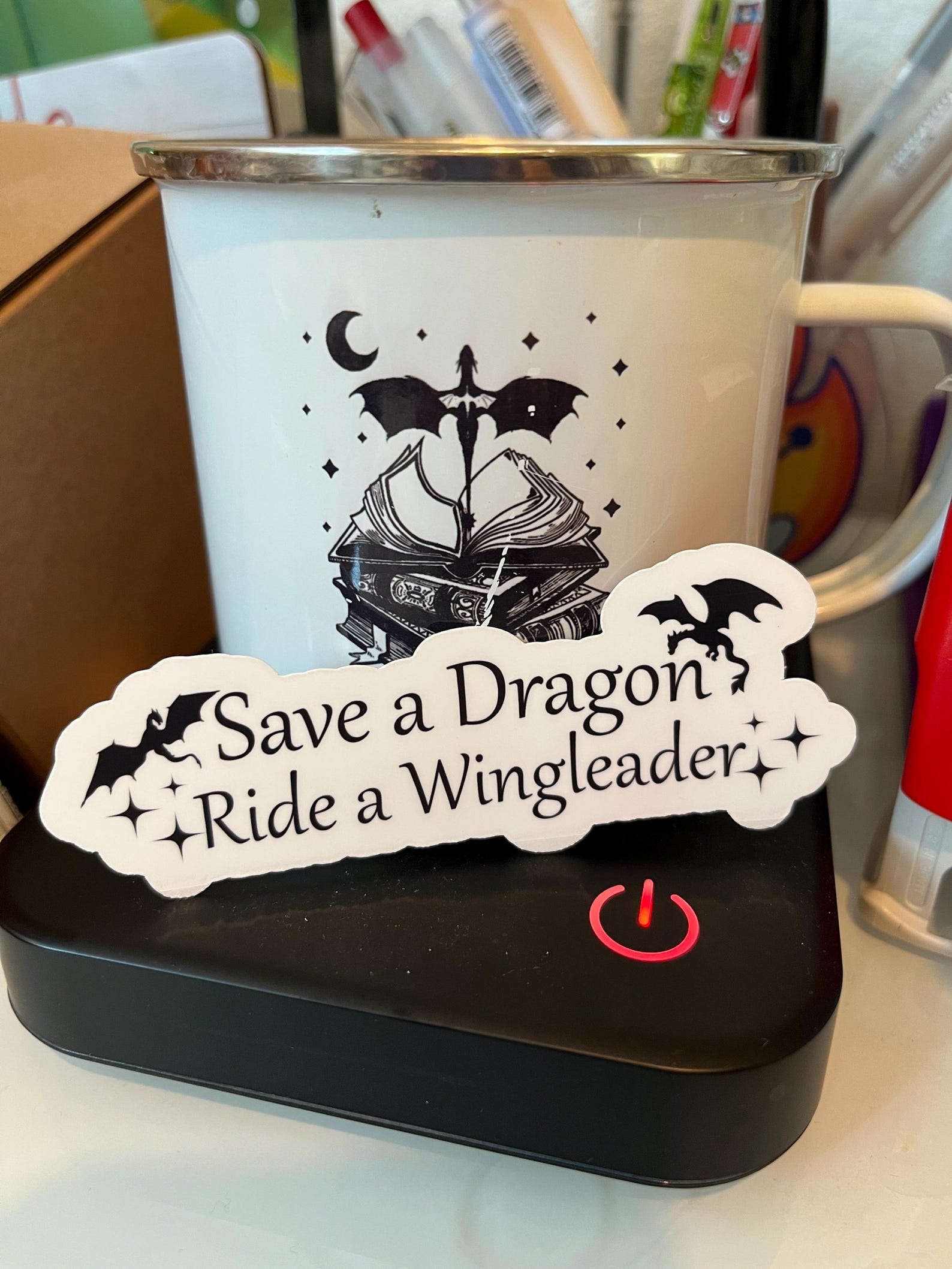 Save a Dragon, Ride a Wingleader | Fourth Wing | Onyx Storm Sticker - Etsy